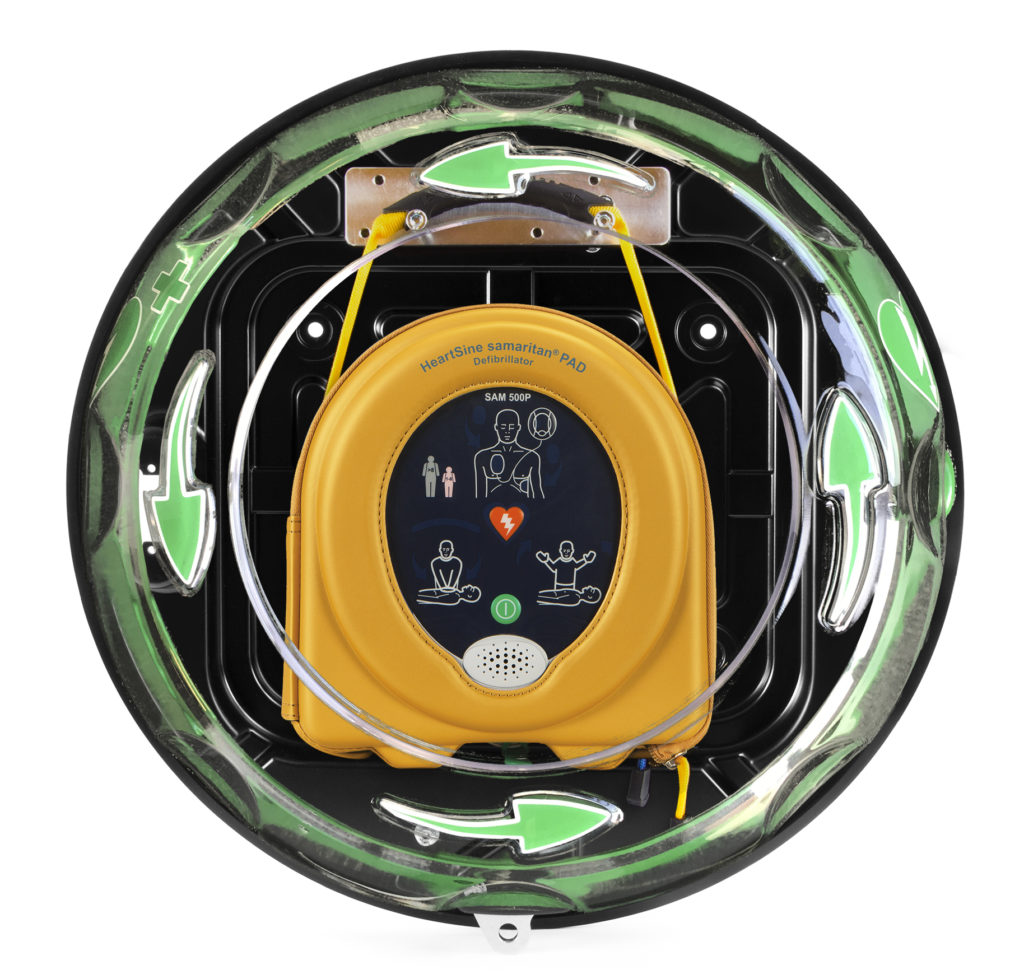 Rotaid Solid Plus Heated Defibrillator Cabinet | Heart Safety Solutions